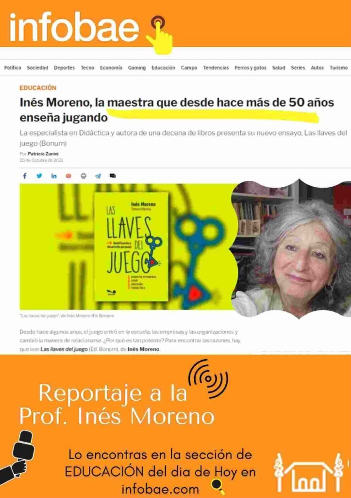 INFOBAE: Reportaje a la Prof. Inés Moreno – estudio ines moreno
